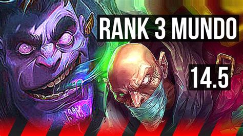 MUNDO Vs SINGED TOP Rank 3 Mundo Legendary 400 Games BR