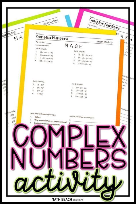 Simplifying Complex Numbers Worksheet