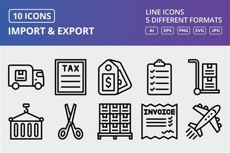 Vector Import And Export Icon Set 2466922