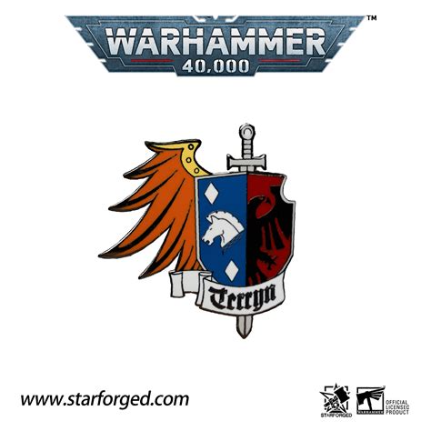 Starforged星辰铸造 帝国骑士泰林家族纹章胸针战锤40K周边 虎窝淘