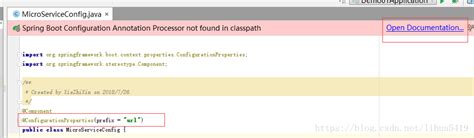 spring boot configuration annotation processor notfound in classpath 在类路径中找不到spring引导注释处理程序 csdn博客