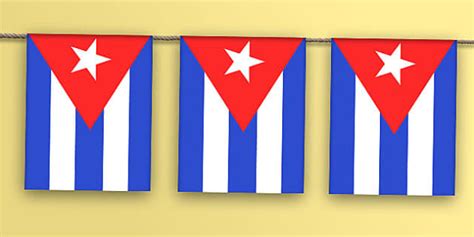 Cuba Flag Bunting Teacher Made Twinkl