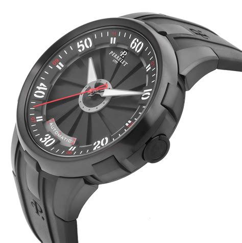 Perrelet Turbine XL 48mm DLC Stainless Steel Automatic Men S Watch