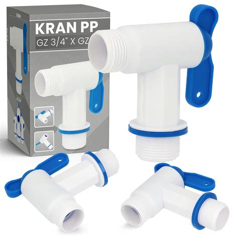 Zawór PP MAUZER 3 4 GZ Kran ZBIORNIKA 1000L Beczki Mauser Kranik Złącze