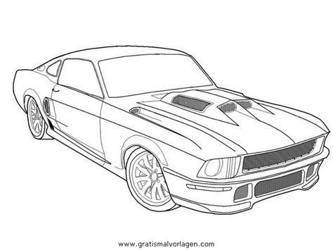 Super Car Ford Mustang Coloring Page Cool Car Printable Free Cars