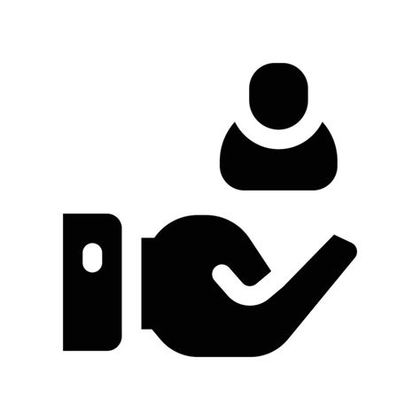 contratación icono glifo icono para tu sitio web móvil presentación