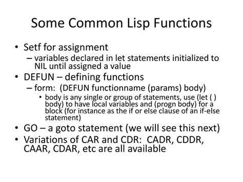 functional languages early in ai research there was a need for symbolic computing handling