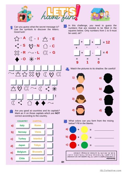 Pastime A Game For Fun General Voc English Esl Worksheets Pdf And Doc