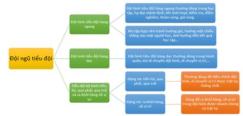 Sơ đồ tư duy GDQP 10 Bài 10 Đội ngũ tiểu đội KNTT