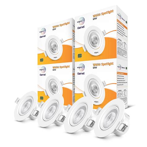 Wipro Garnet 12W Round LED Wave Spotlight COB Spotlight For Ceiling