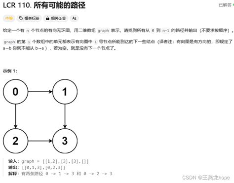 leetcode 所有可能的路径 图的遍历：深度优先和广度优先 寻找所有可能路径 是深度优先还是广度优先 csdn博客