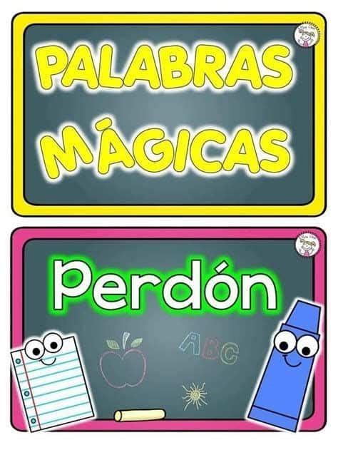 Palabras mágicas para imprimir PDF Los Materiales Educativos