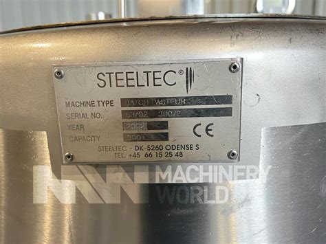 Ltr Steeltec Stainless Steel Jacketed Mix Tank Machinery World