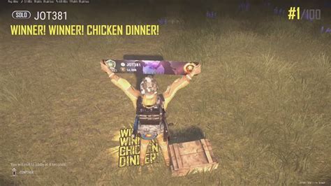 JOT381 PUBG 170324 DESTON 4 KILLS 1356th SOLO WIN 1 100 CHICKEN DINNER
