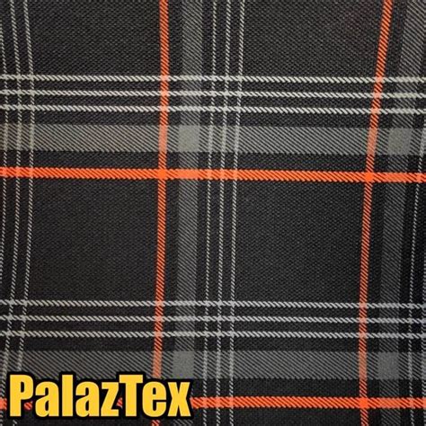 Vintage Style Tartan Plaid Automotive Upholstery Fabrics
