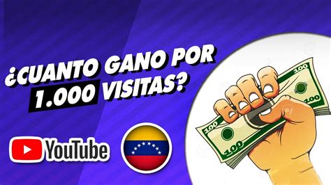 CUÁNTO me PAGA YOUTUBE por 1000 Visitas en Venezuela esto ganó