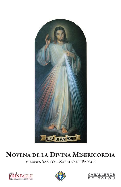 Novena De La Divina Misericordia NOVENA DE LA DIVINA MISERICORDIA