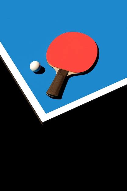 Tenis de mesa o raqueta de ping pong y diseño de cartel de torneo de