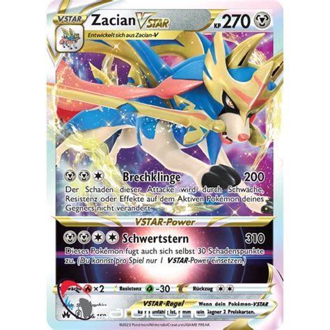 Zacian Vstar Zenit Der K Nige Deutsch