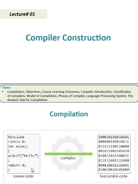lecture 1 compiler introduction pdf compiler computer program