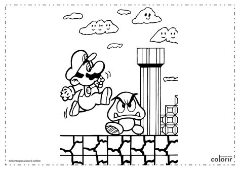 Desenhos De Mario Bros Para Colorir