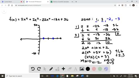 solved show incomplete graphs of given polynomial functions a find all the zeros of each