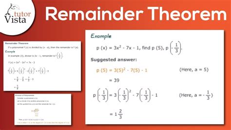 remainder theorem definition formula and examples it lesson education