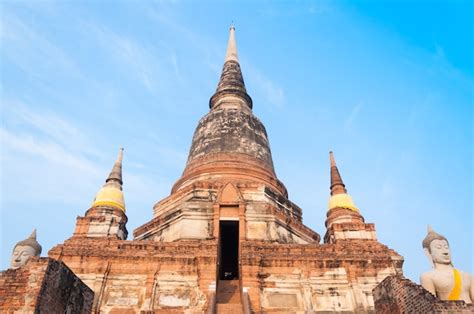 Premium Photo Old Thailand Temple Temple Wat Yai Chai Mongkol At