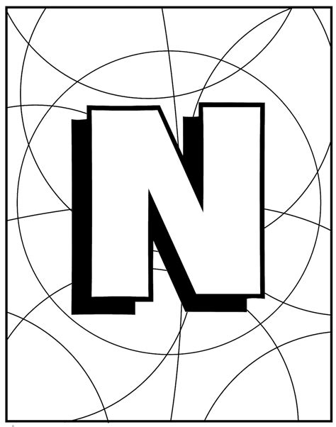 Kleurplaat Letter N Leukekleurplatennl Porn Sex Pictu
