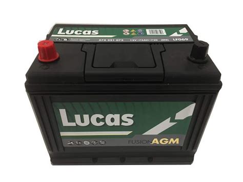 069 Lucas Fusion AGM Stop Start Car Battery Alpha Batteries