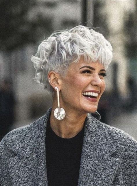 Grey Curly Hair Short Grey Hair Colored Curly Hair Curly Hair Cuts