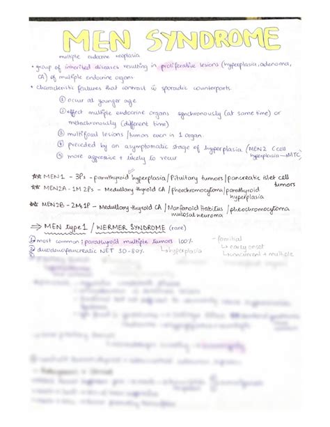 SOLUTION Multiple Endocrine Neoplasia Syndromes Pathology Studypool
