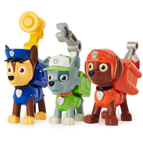 Buy Paw Patrolaction Pack Pups Chase Rocky And Zuma Pack Of