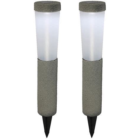 Solarlampen Garten Steinoptik Wegbeleuchtung Au En Solar Solarleuchten