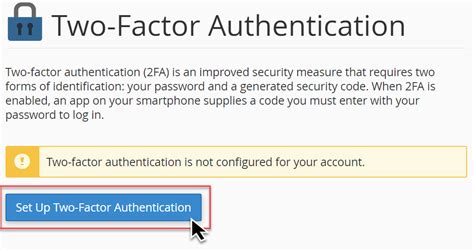 How To Enable Two Factor Authentication 2FA On CPanel Knowledgebase
