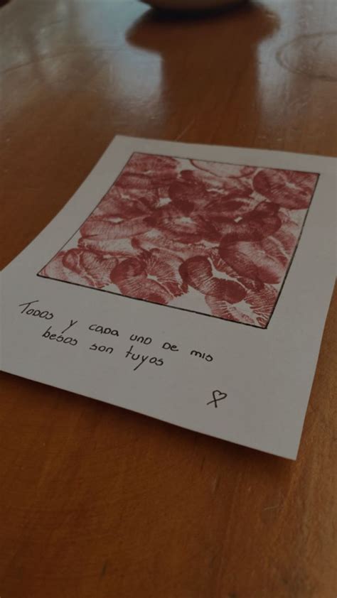 Carta de besos Regalos fáciles para novio Cartas para regalar
