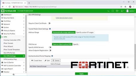 Fortinet How To Setup SSL VPN To Remotely Connect To A FortiGate