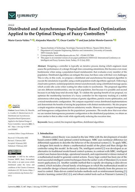 pdf distributed and asynchronous population based optimization applied to the optimal design