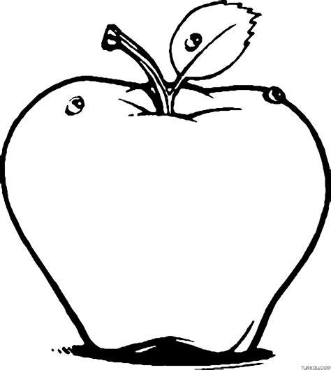 Apple Logo Coloring Page Turkau