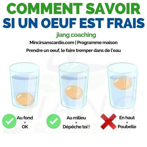 es OEUFS Comment reconnaître si un oeuf est encore bon Tu fais le