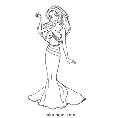 Barbie Coloring Pages Free Printable PDF