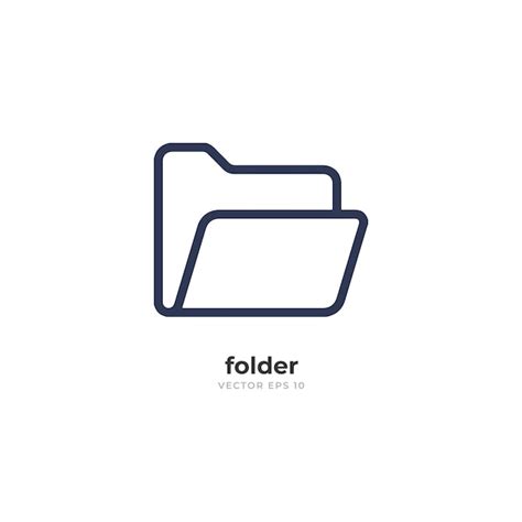 Premium Vector Linear Folder Icon From Education Outline Collection