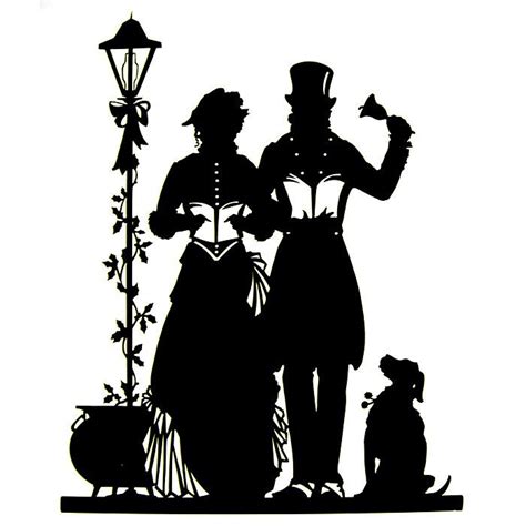 Christmas Carol Singers Silhouette Clip Art Library