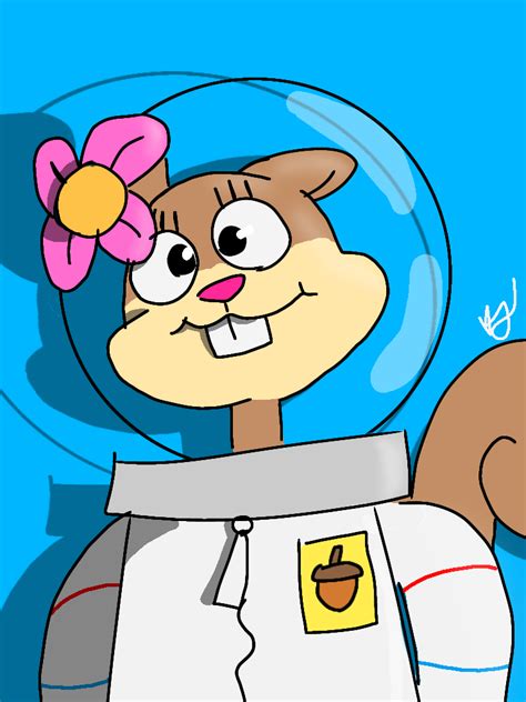 223789 Safe Artistkitkiy Sandy Cheeks Spongebob Mammal Rodent Sciurid Squirrel