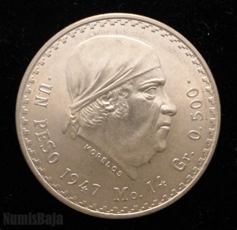 Peso De Plata Morelos Cacheton Monedas De Plata Coleccionar