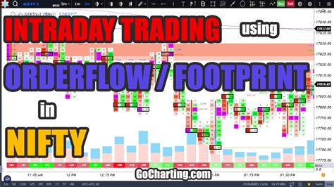 Intraday Trading Using Orderflow Footprint In Nifty On GoCharting