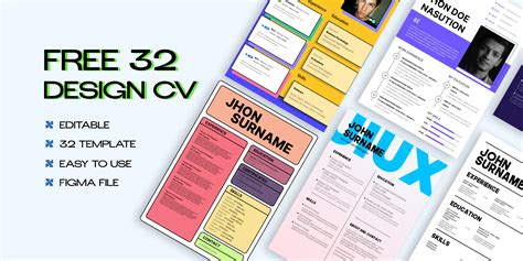 FREE DESIGN CV RESUME Figma