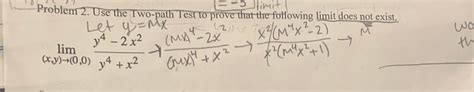 solved use the two path test to prove that the following
