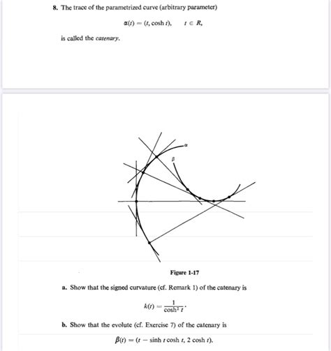 solved 8 the trace of the parametrized curve arbitrary