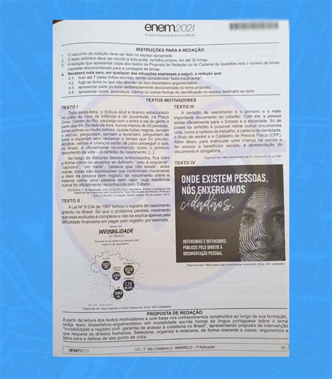 Enem 2021 temas que caíram no 1º dia de prova Blog do EV